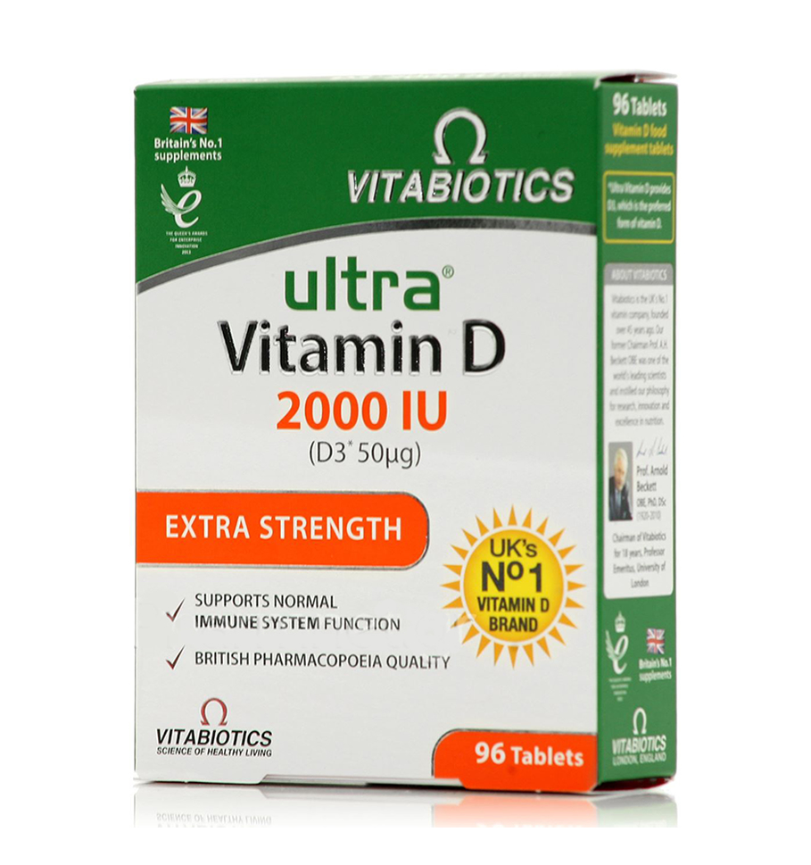 Vitabiotics Ultra Vitamin D 2000IU D3 50mg 96tabs | z-pharm