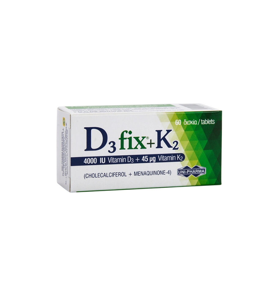 Uni-Pharma D3 Fix 4000IU + K2 45mg 60tabs | z-pharm