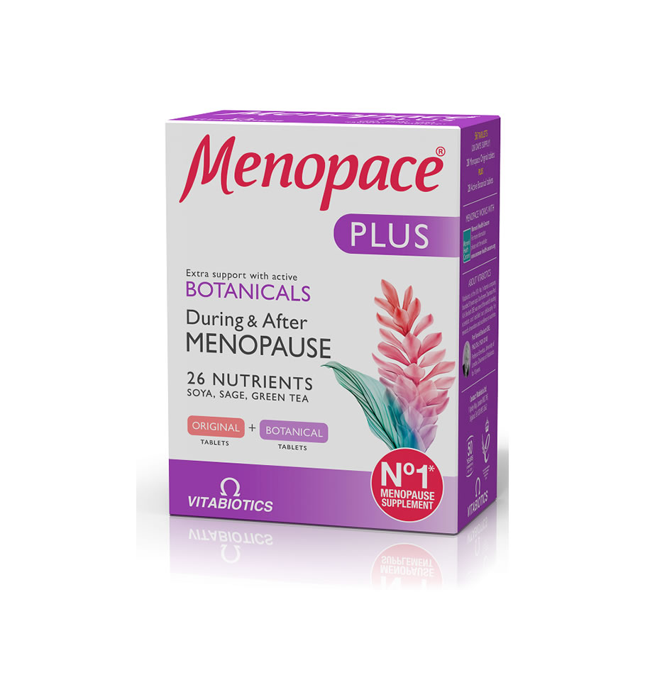 Vitabiotics Menopace Plus 56tabs (28 Original + 28 Active Botanical ...