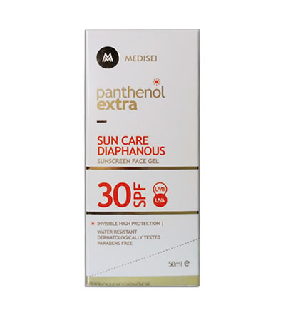 Panthenol Extra Sun Care Diaphanous Sunscreen Face Gel SPF30 50ml | z-pharm