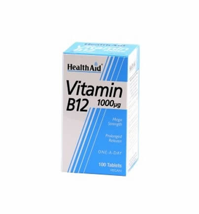 Health Aid Vitamin B12 1000μg Prolonged Release 50tabs | z-pharm
