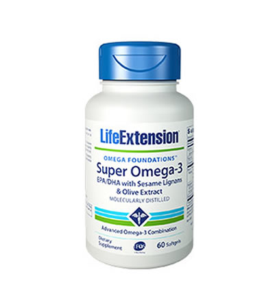 Life Extension Super Omega-3 EPA/DHA with Sesame Lignans & Olive ...