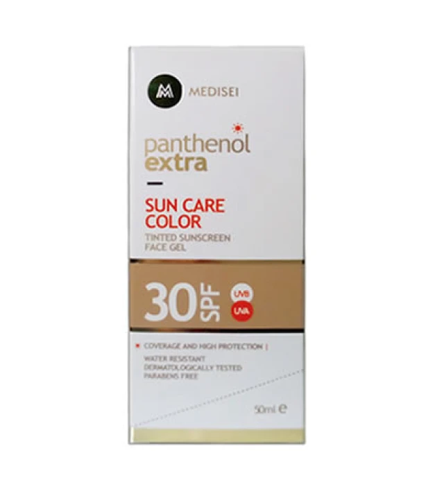 Panthenol Extra Sun Care Color Sunscreen Face Gel SPF30 50ml | z-pharm
