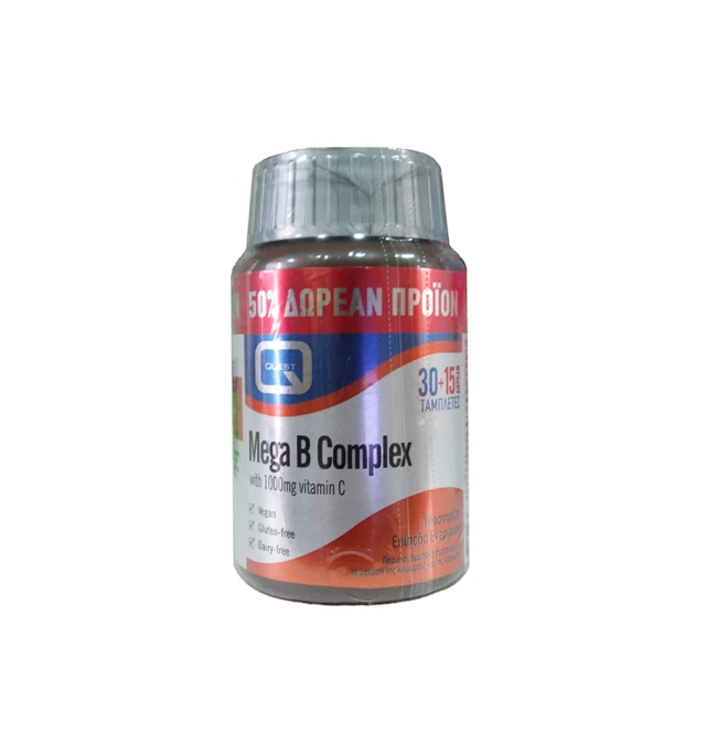 Quest Mega B Complex 30+15tabs | z-pharm